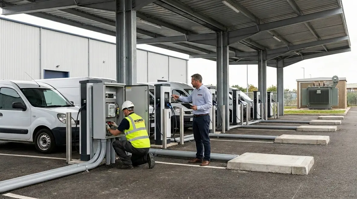 Scalable Commercial EV Fleet Charging Stations - Kord Electric